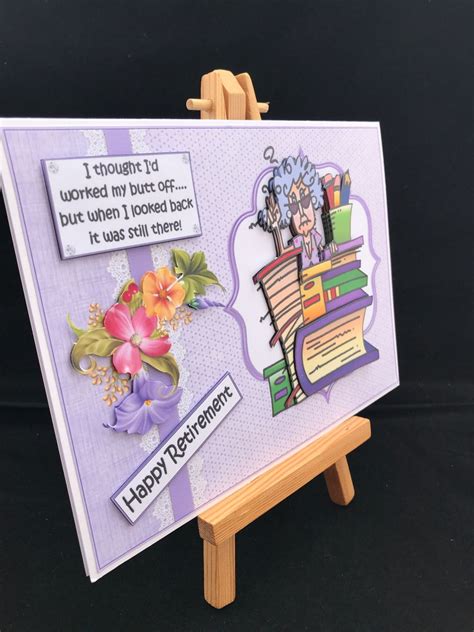 Funny Retirement Card Humour Women Female Her Ladies Mum Etsy
