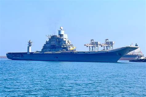 Ins Vikramaditya Docks At Adani Gangavaram Port Ahead Of Milan 2024 India Shipping News