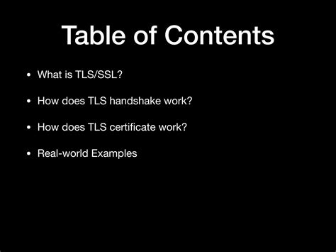How Does Tls Work Pdf