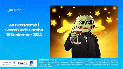 Answer Memefi Secret Code Combo 19 September 2024