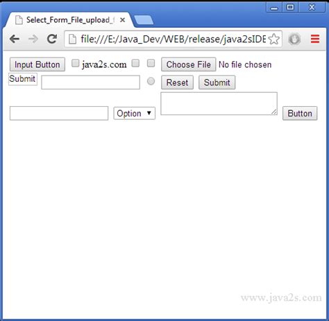 Select Form Image Button With Form Image Button Selector Image In