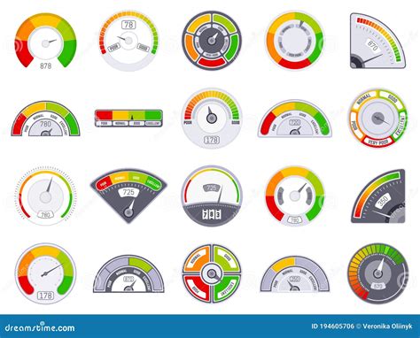 Speedometer Score Level Good And Low Rating Indication Goods Grade Speedometer Level