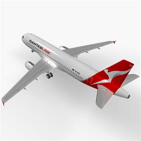 空中客车a320澳洲航空 3d模型 159 Max 3ds Obj Ma Dxf Dwg Lwo C4d 