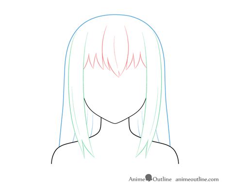 How To Draw A Anime Girl With Long Hair