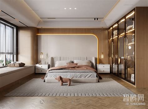 Modern Bedroom 3d Model Download Model Id 524426943 1miba