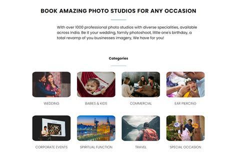 Github Sanjeev Karthick Pick A Click A Photo Studio Booking Website Built Using Php And Mysql