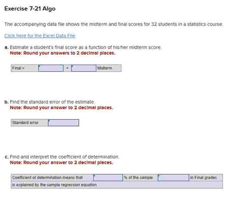 Solved Exercise 7 21 Algo The Accompanying Data File Sh