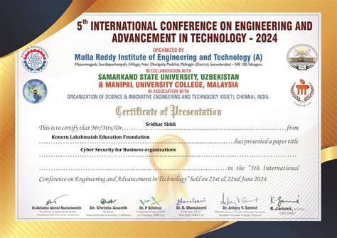 Siddi Sridhar On Linkedin Cybersecurity Business Technology Research Conference Engineering…