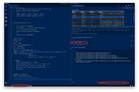 pandas not recognized when using dataviewer in python interactive window · issue 3266