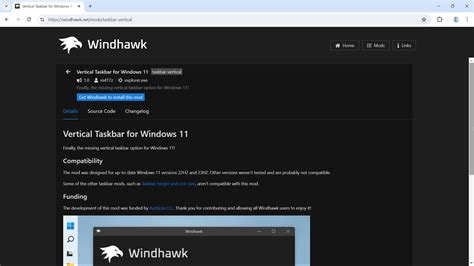 Want To Change Taskbar To Vertical In Windows 11 Check Out Windhawk New Third Party Mod