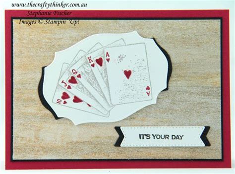 Game On Royal Flush The Crafty Thinker Stephanie Fischer Independent Stampin Up