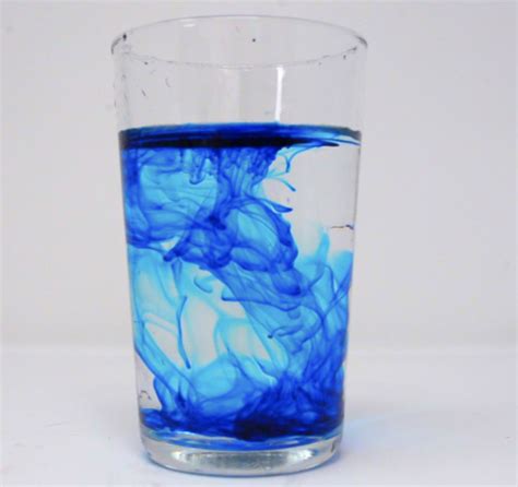 Food Coloring In Water Diffusion