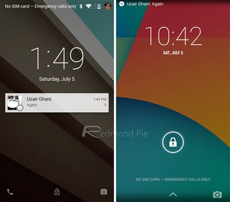 Visual Comparison Of Android L Vs Android Kitkat Features Icons Ui Elements Functionality