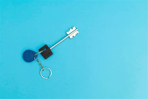 Premium Photo Home Keys On Blue Background