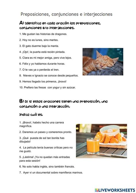 Preposiciones C Free Interactive Worksheets 2306421