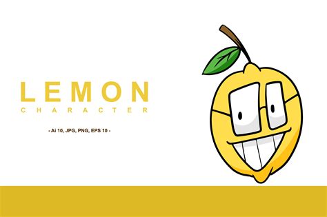 Geeky Lemon Character Graphic By Wavelabs · Creative Fabrica