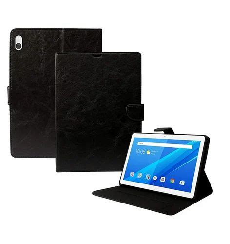 Sf Original Leather Flip Cover With Silicone Back Case For Lenovo Tab M Fhd Rel At Rs