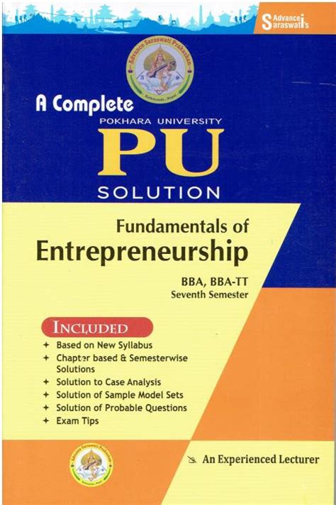 Pokhara University Fundamentals Of Entrepreneurship Solution For Bba