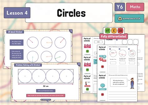 Year 6 Statistics Circles Lesson 4 Grammarsaurus