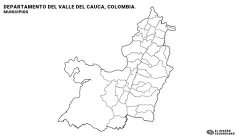 Mapas Del Departamento Del Valle Del Cauca El Rincón Colombiano