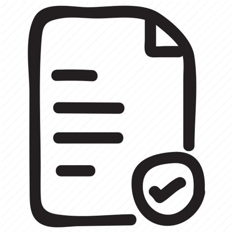 Check Document Documentation Documentfile Documentrecord Recordfiles Text Icon Download