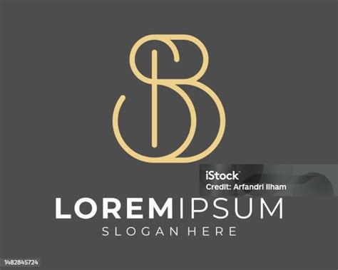 편지 Sb Bs 라인 미니멀 우아한 현대 로얄 클래스 심플 미니멀리스트 럭셔리 벡터 디자인 일러스트레이션 로고에 대한 스톡 벡터 아트 및 기타 이미지 Istock