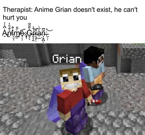 Doesnt Exist He Cant Hurt You Anime Grian Is C U T E Hermitcraftmemes