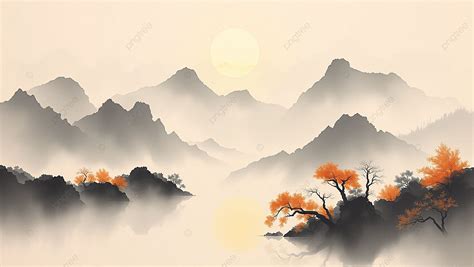 배경을위한 꿈꾸는 자연 장면 꿈꾸는 듯한 자연 안개 낀 산 태양 배경 일러스트 및 사진 무료 다운로드 Pngtree