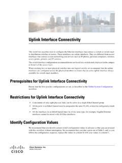 Uplink Interface Connectivity Cisco Uplink Interface Connectivity Cisco Pdf PDF4PRO