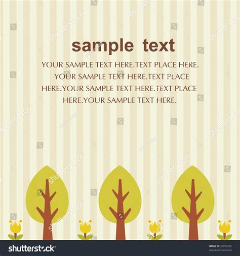 Vector Tree Flower Background Design Stock Vector Royalty Free 32790316 Shutterstock