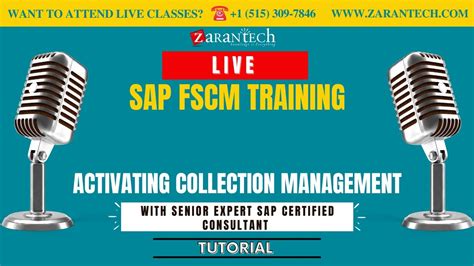 Live Activating Collection Management Sap Fscm Training Zarantech Youtube