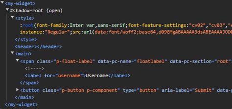 Javascript Custom Element Vue Primevue Doesn T Render Dom Correctly Stack Overflow