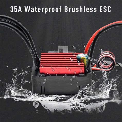 Dilwe Rc Motor With Esc 2435 Sensorless Brushless Motor 4800kv With