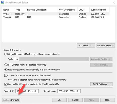 رفع خطای Network Bridge در Vmware Workstation پیغام خطای شماره ۲