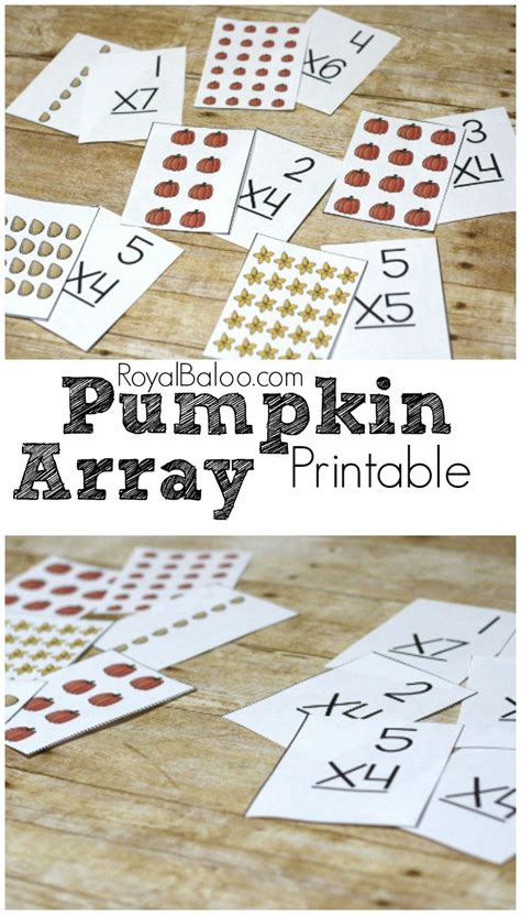 Pumpkin Array Printable For Multiplication Practice → Royal Baloo
