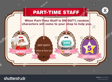 Game Object Vector Element Vector Interface Stock Vector Royalty Free