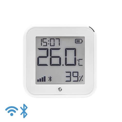 Shelly Handt Gen3 White Wi Fi And Bluetooth Smart Temperature And Humidity Sensor With Remote