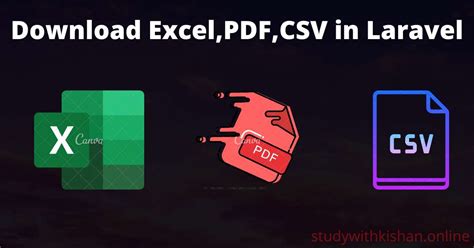 Get Excel Pdf And Csv Downloads With Laravel Excel