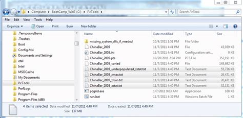 Pc Tools Folder With Output From Decimation Process Download Scientific Diagram