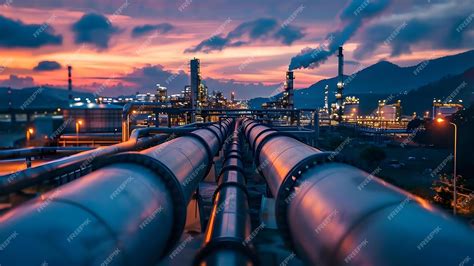Premium Photo Operating Oil And Gas Pipeline System For Refining And