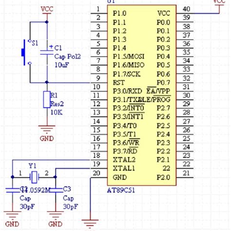 Minimum System Diagram Of Microcontroller Stc89c52 Download Scientific Diagram