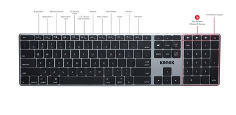 Kanex MultiSync Aluminum Keyboard For Mac IOS