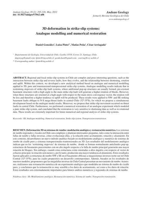 Pdf 3d Deformation In Strike Slip Systems Analogue Modelling And