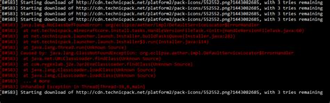 modpack install problem technic launcher technic forums