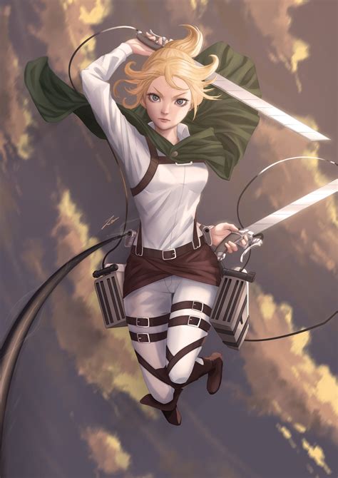 Christa Renz Shingeki No Kyojin Drawn By Zienu Danbooru