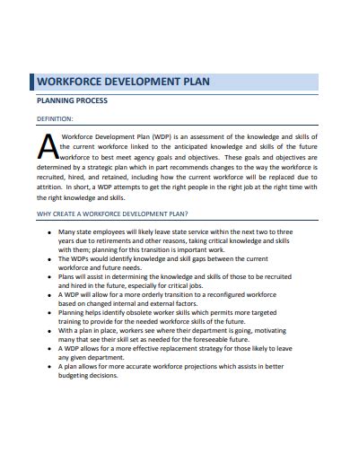 10 Workforce Development Plan Examples To Download