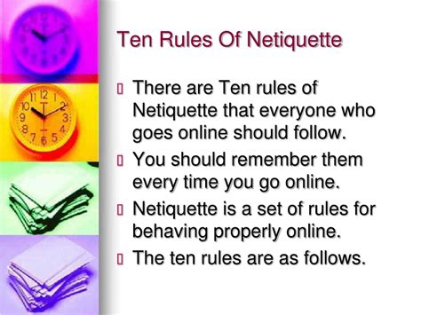 Ppt Internet Etiquette Or Netiquette Powerpoint Presentation Free