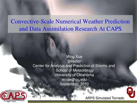 Ppt Convective Scale Numerical Weather Prediction And Data