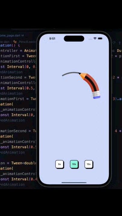 Awesome Pencil Loader Built Using Flutter Rflutterdev