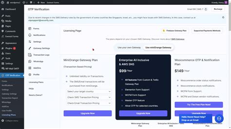 Supported Contries Otp Verification Plugin  Knowledge Base Miniorange